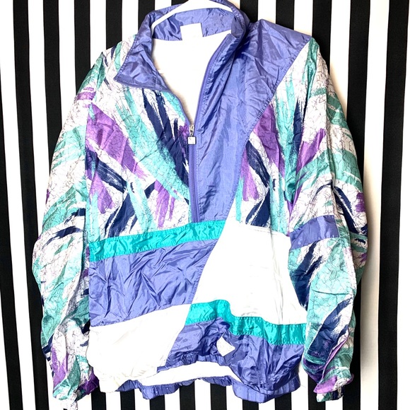 Jackets & Coats | Vintage Vaporwave 9s Windbreaker | Poshmark